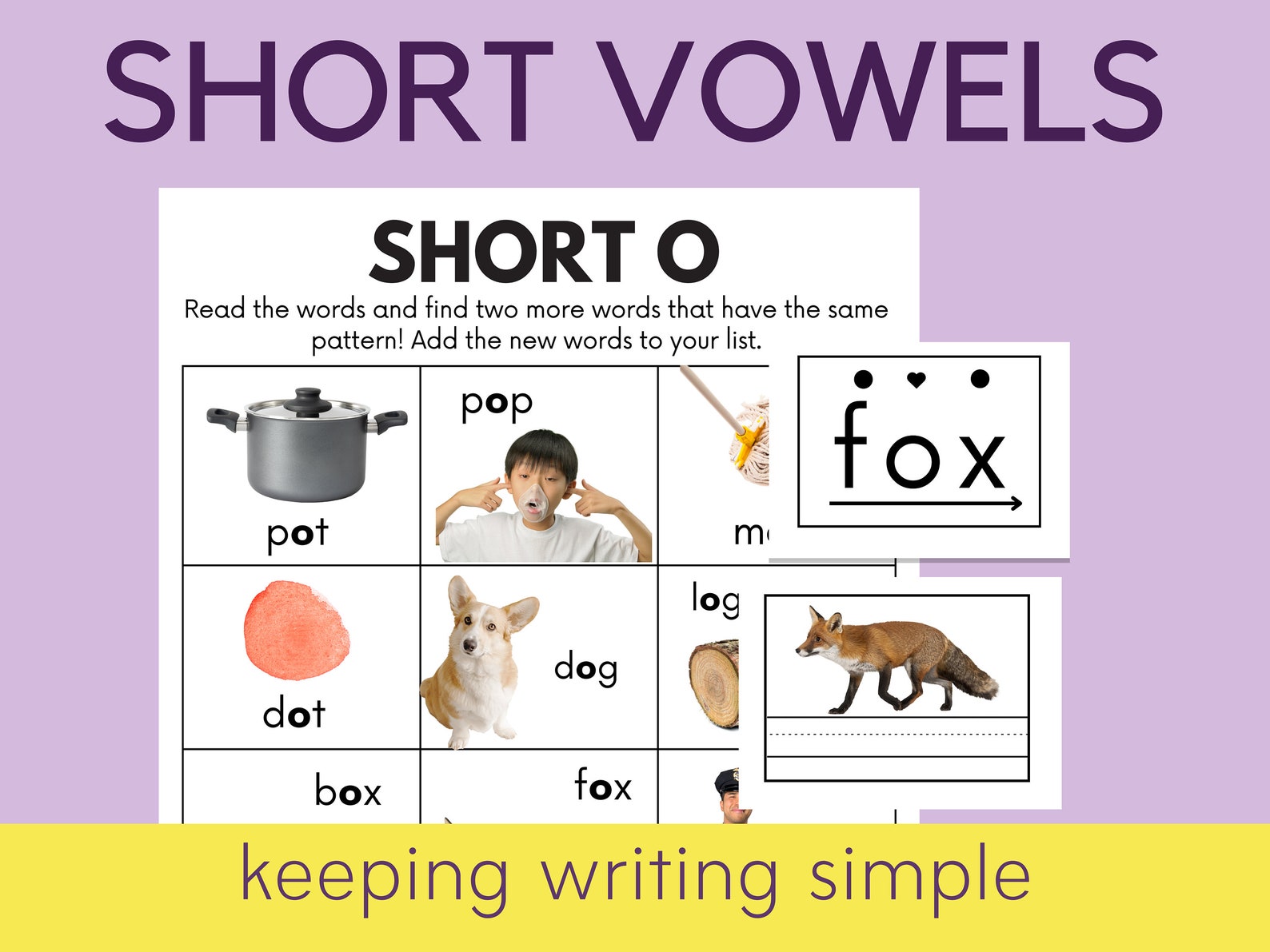 CVC Phonics Worksheets: Short Vowel Oo • TAP, BLEND, Read & Spell ...