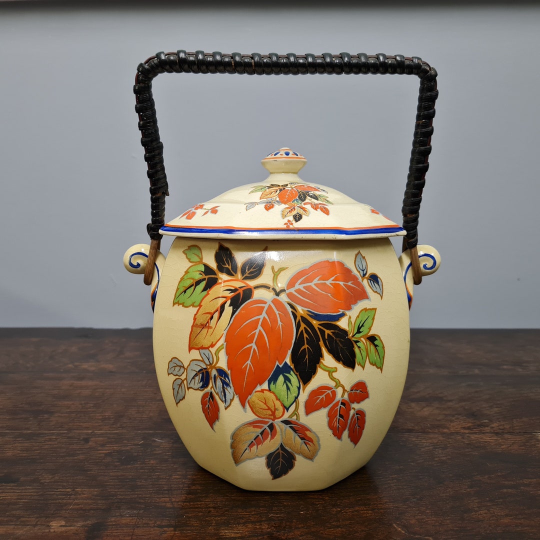1930's Biscuit Barrel, Cookie Jar, Coronet Ware, Parrot &company - Etsy