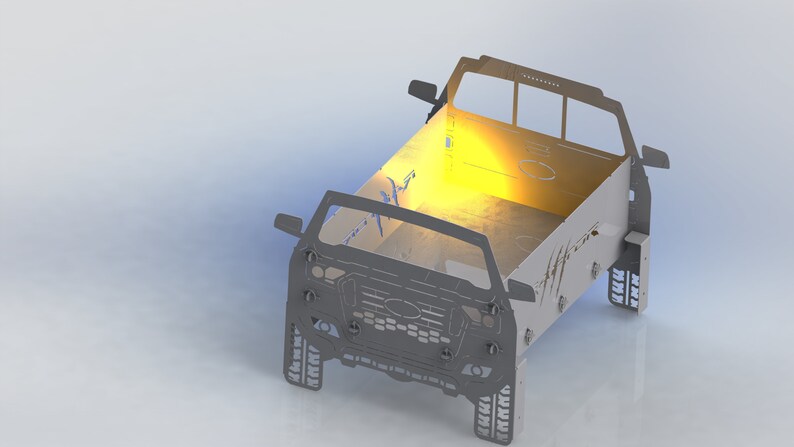 Ford Ranger Fire Pit BBQ DXF File - Etsy