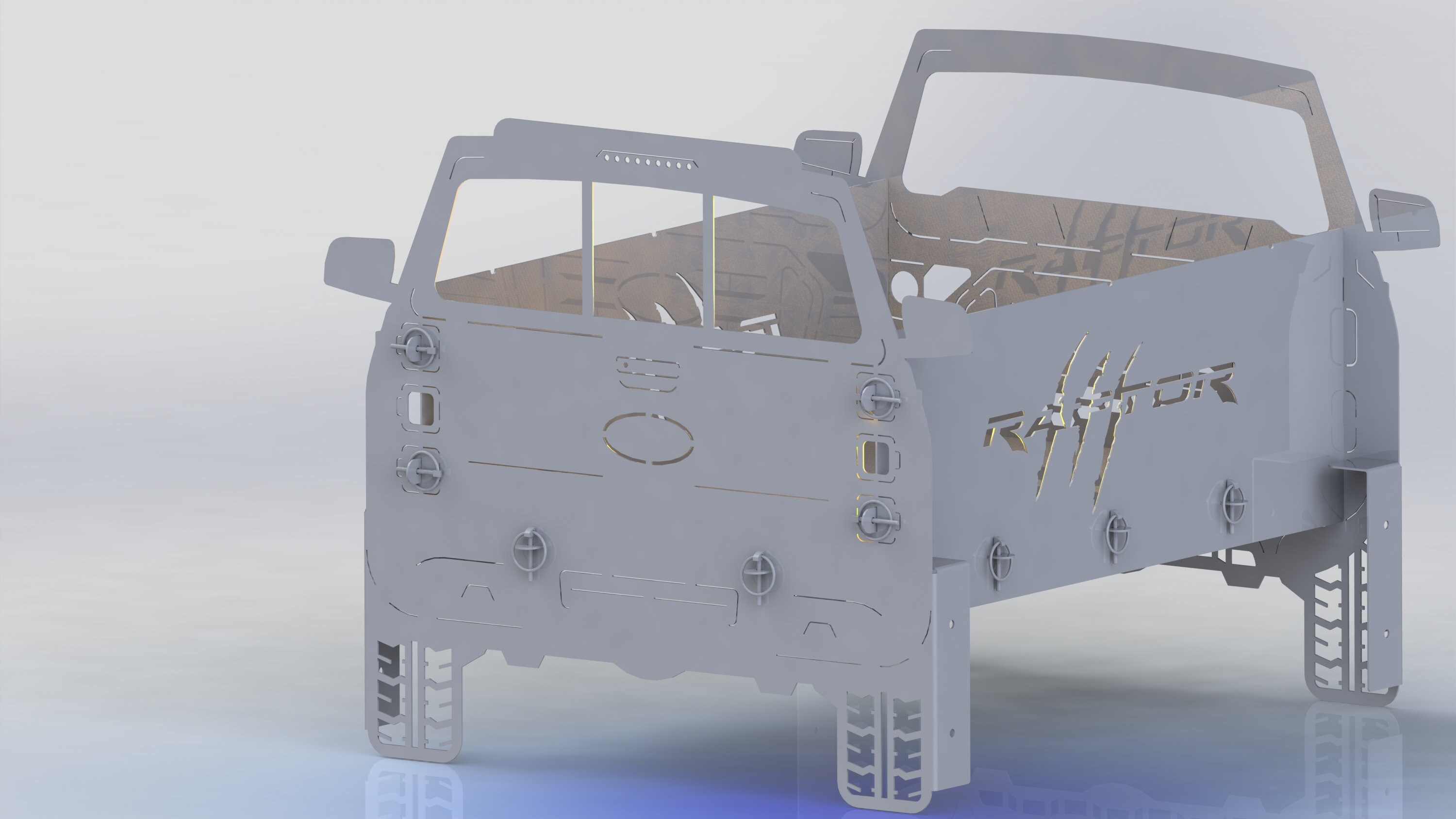 Ford Ranger Fire Pit BBQ DXF File - Etsy