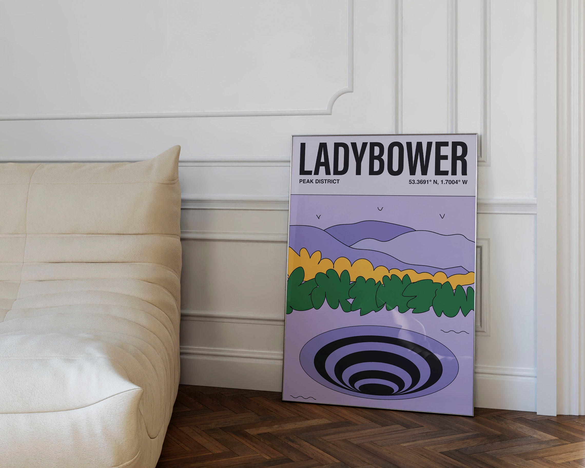 Ladybower Reservoir, Sheffield, Digital Print, Peak District Art Print ...