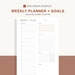 Weekly Goal Planner Printable Weekly To-do Weekly Habit Tracker ...