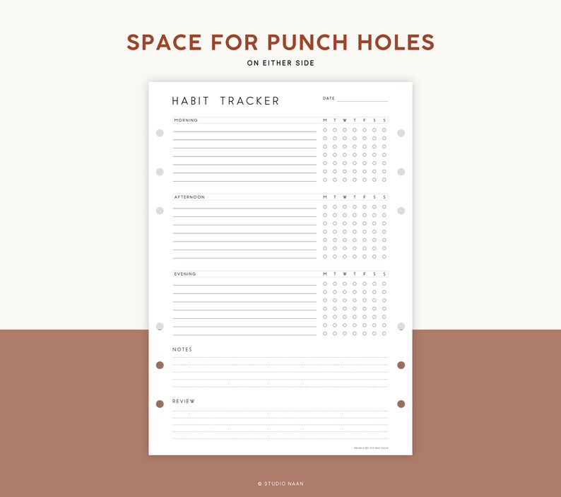 Weekly Habit Tracker Printable Daily Routine Tracker Template - Etsy