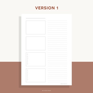 Blank Pages Template Daily Checklist Printable Weekly Goal Tracker Create Your Own Planner - Etsy