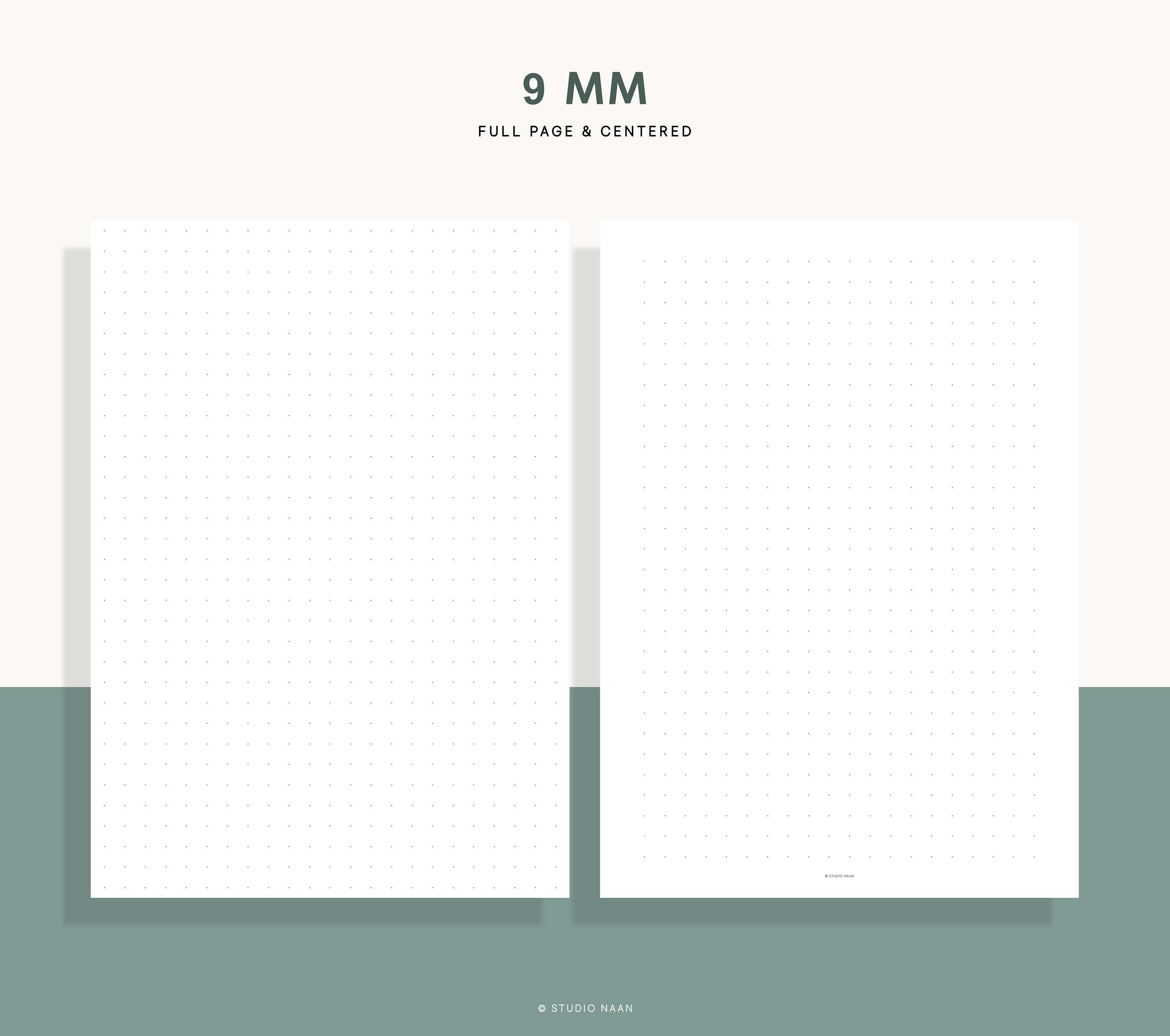 Dot Grid Paper Bundle Printable Dot Paper Narrow Dot Paper Printable ...