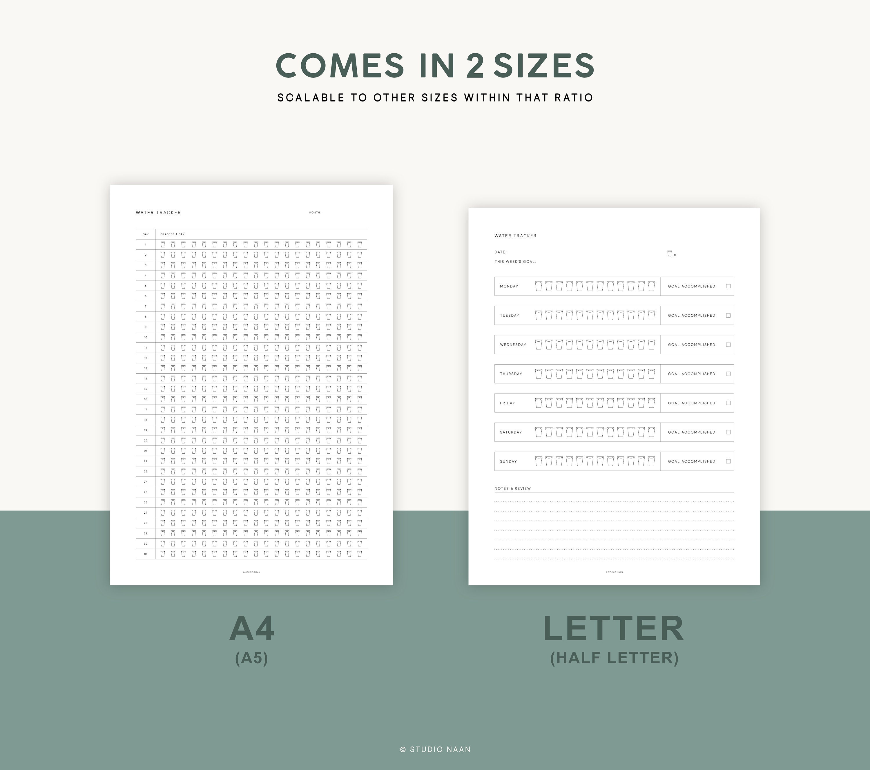 Weekly Water Tracker 7 Day Hydration Challenge Printable Water Tracker ...