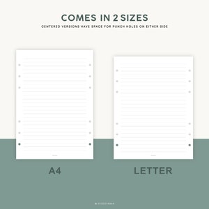 Printable Notebook Pages Blank Line Pages for Notebooks Basic Notes ...