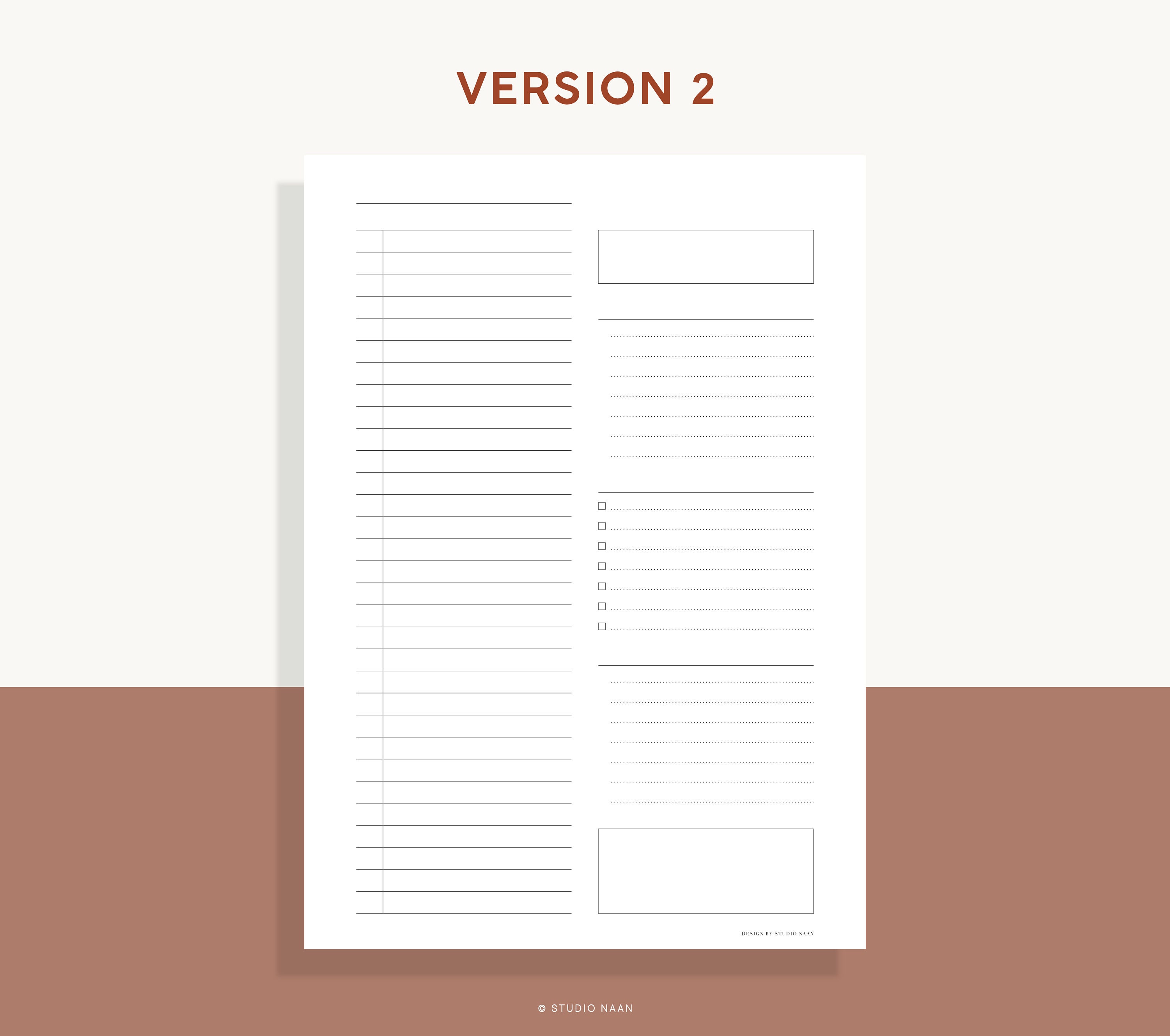 Blank Monthly Planner Template Monthly Goal Planner Printable Monthly ...