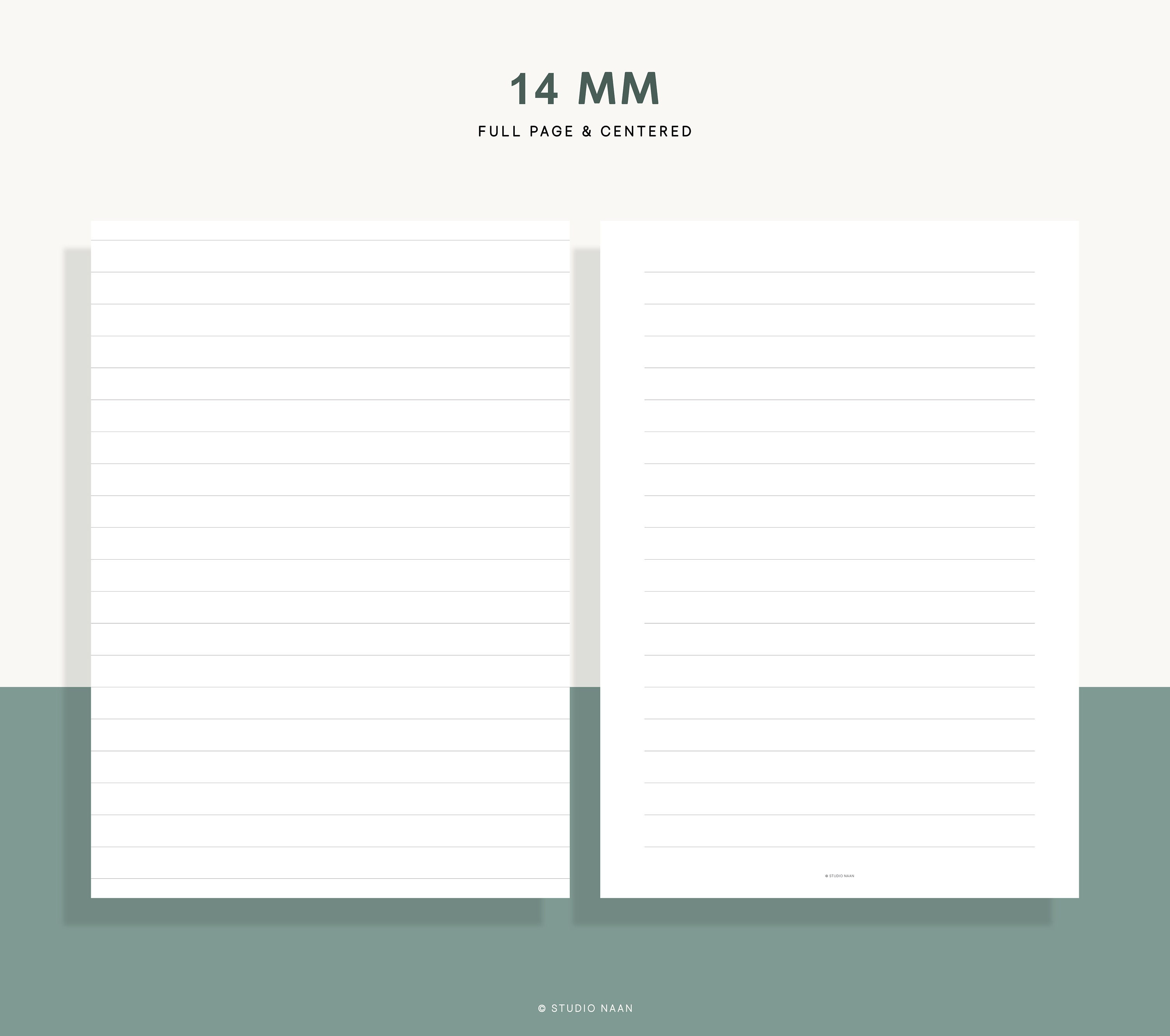 Printable Notebook Pages Blank Line Pages for Notebooks Basic Notes ...