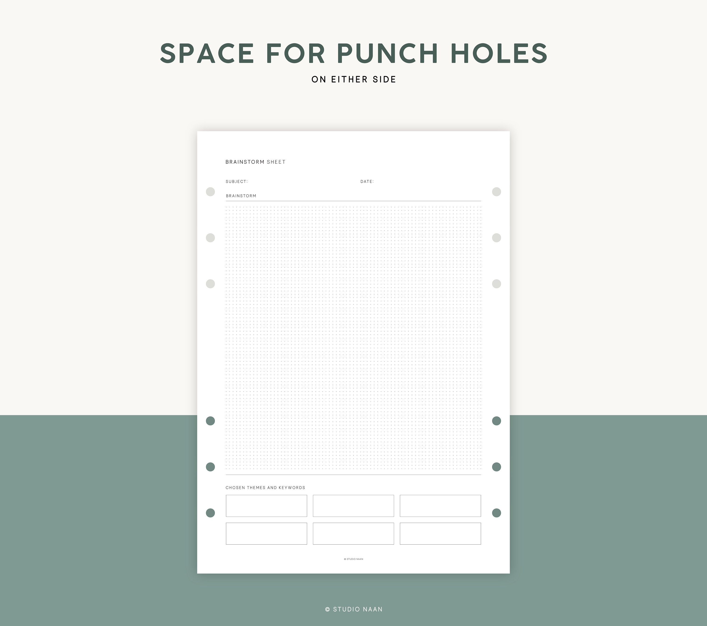 Brainstorm Planner Printable Brainstorm Action Plan Brainstorm Sheets ...