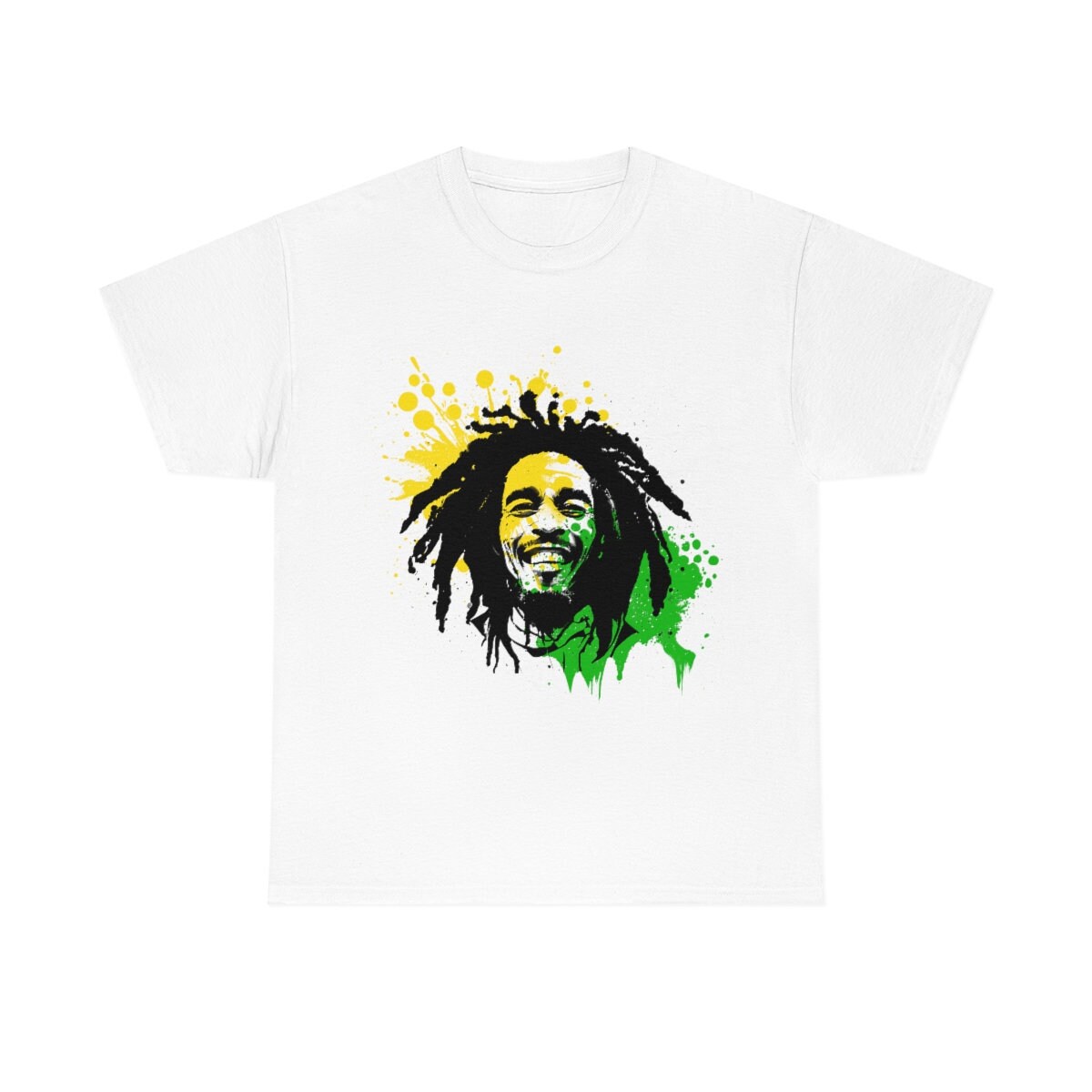 Original Bob Marley Reggae T-shirt Reggae Shirt With Jamaican Colors ...
