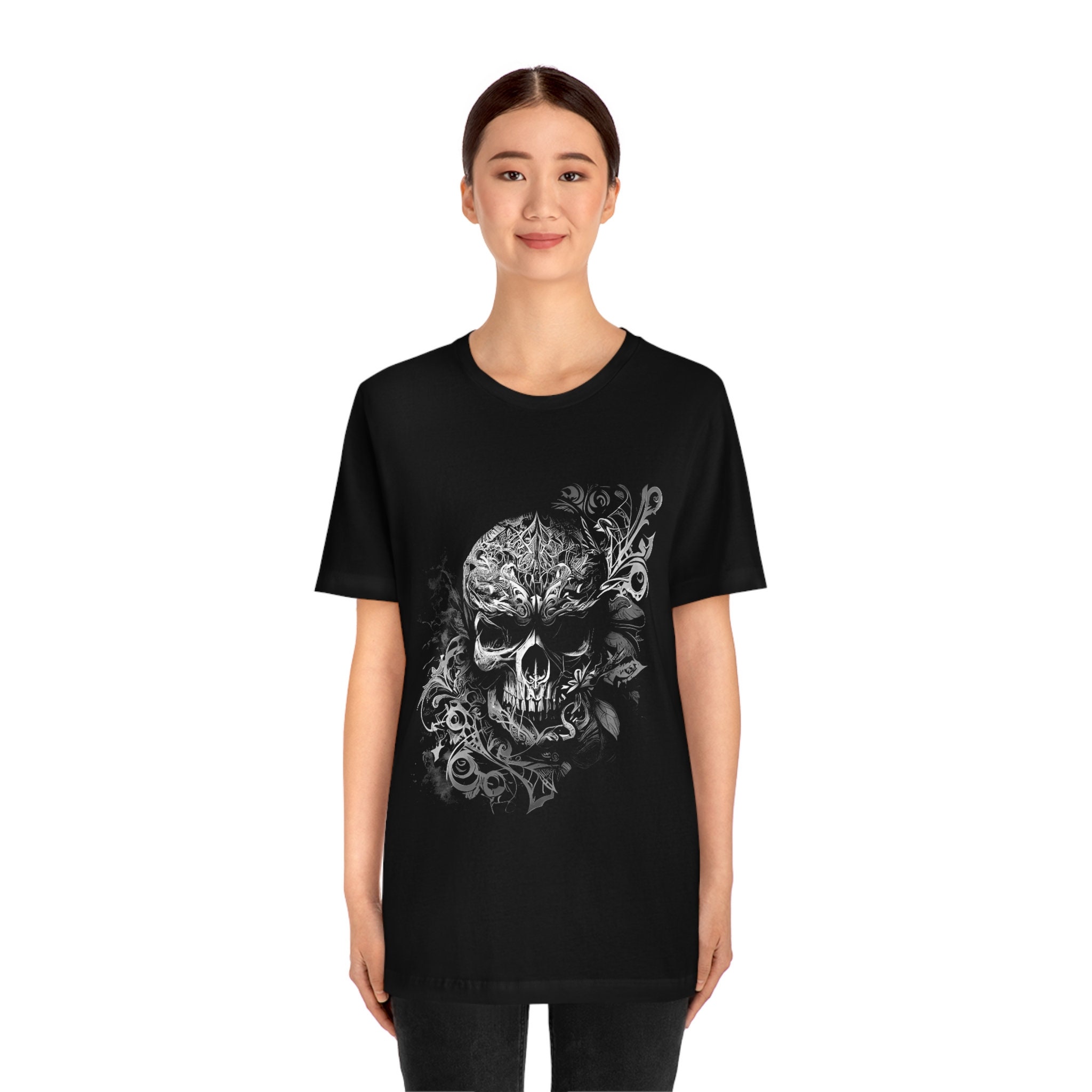Cool Skull T-shirt - Skull Shirts Skull Design - Etsy