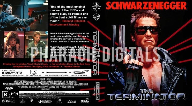 Custom Cover Original Art for the Terminator 4K Blu Ray - Etsy