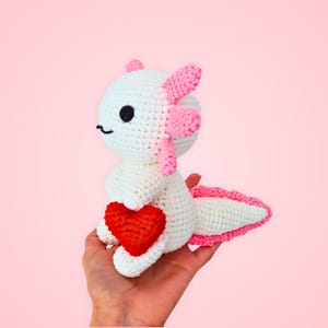 Valentines Axolotl Crochet Pattern, Valentines Crochet Pattern ...