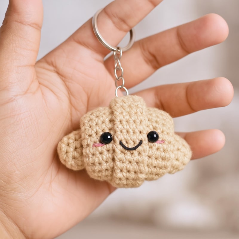 Jellycat Croissant Keychain - Etsy