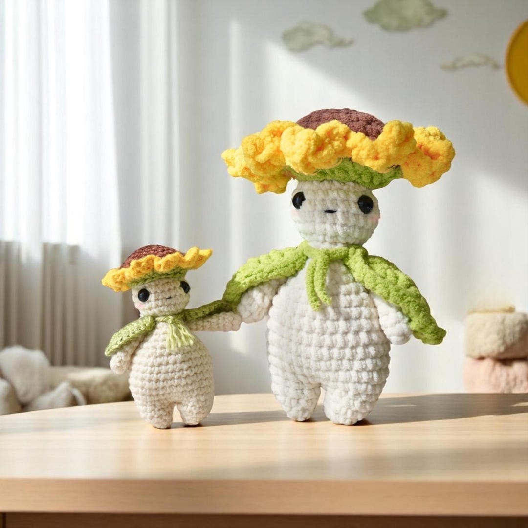 Sunflower Boy Crochet Pattern, Crochet Flower Pattern, Amigurumi Garden ...