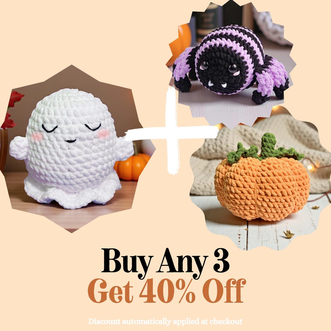 Crochet Ghost Pattern, Halloween Crochet Pattern, Chunky Amigurumi ...