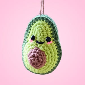 Tiny Avocado Crochet Pattern, Car Hanger Pattern, Easy Amigurumi Avocado Tutorial PDF, Beginner ...