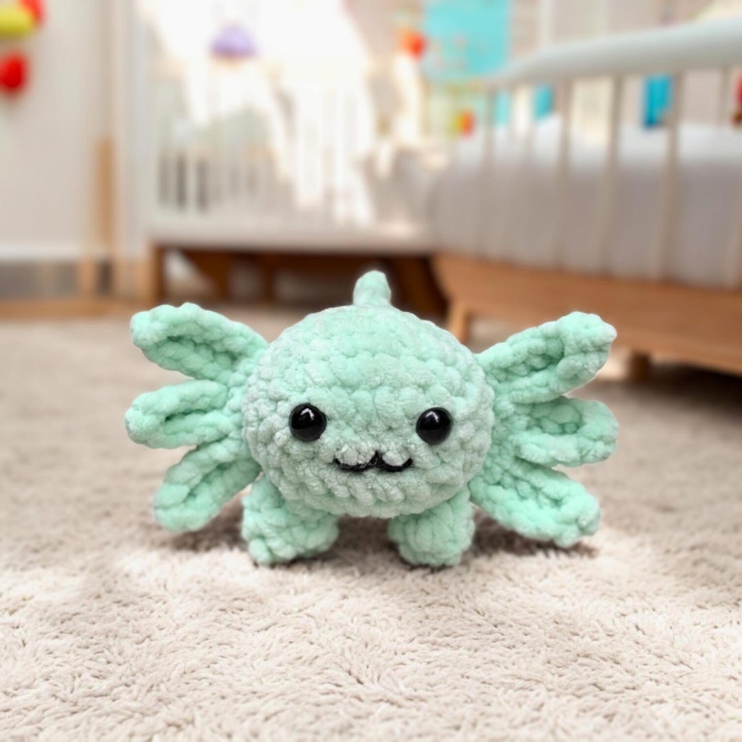 Baby Axolotl Crochet Pattern, Crochet Fish Pattern, Chunky Amigurumi ...