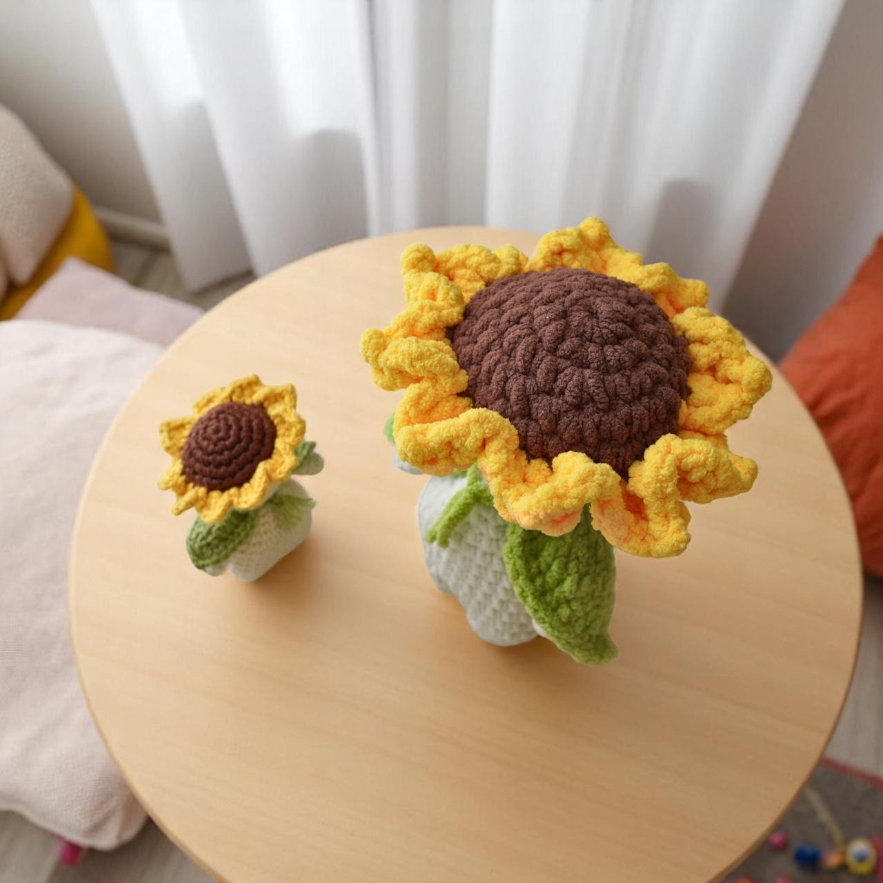 Sunflower Sprite Crochet Pattern: 2-in-1 Chunky Amigurumi Tutorial ...