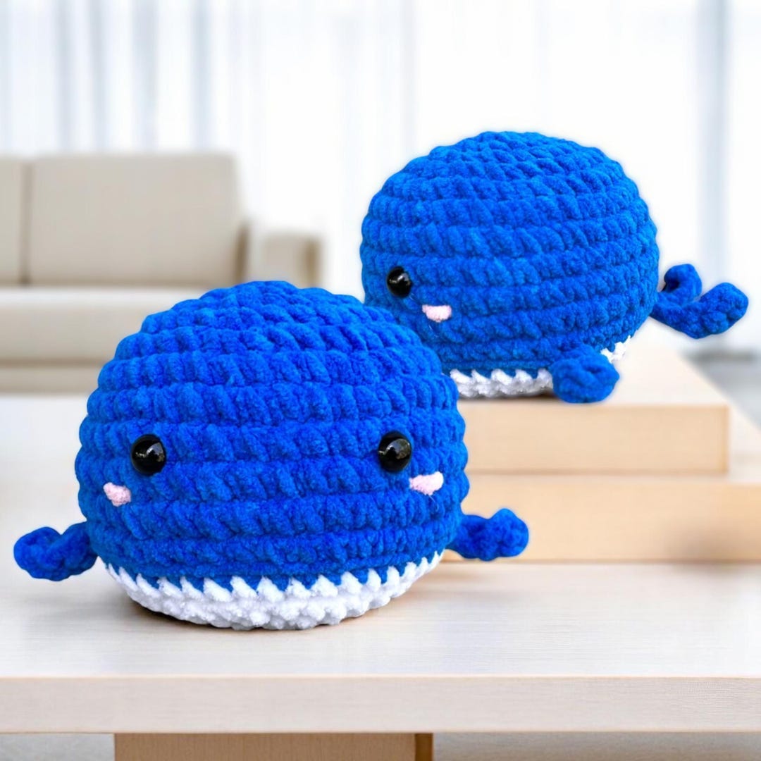 Chubby Whale Crochet Pattern, Fish Crochet Pattern, Amigurumi Whale ...
