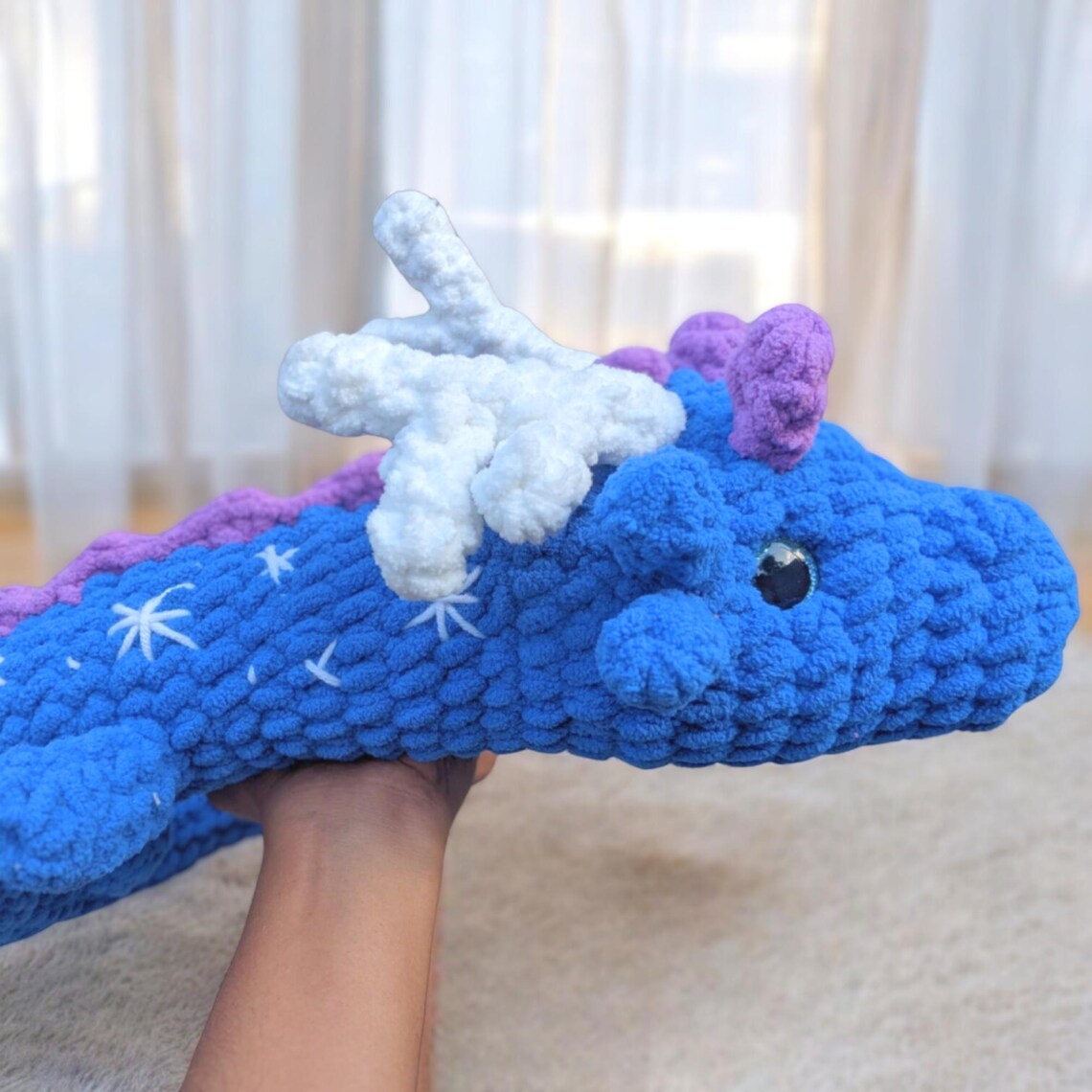 Galaxy Dragon Crochet Pattern, Crochet Dragon Pattern, Amigurumi Wyvern ...