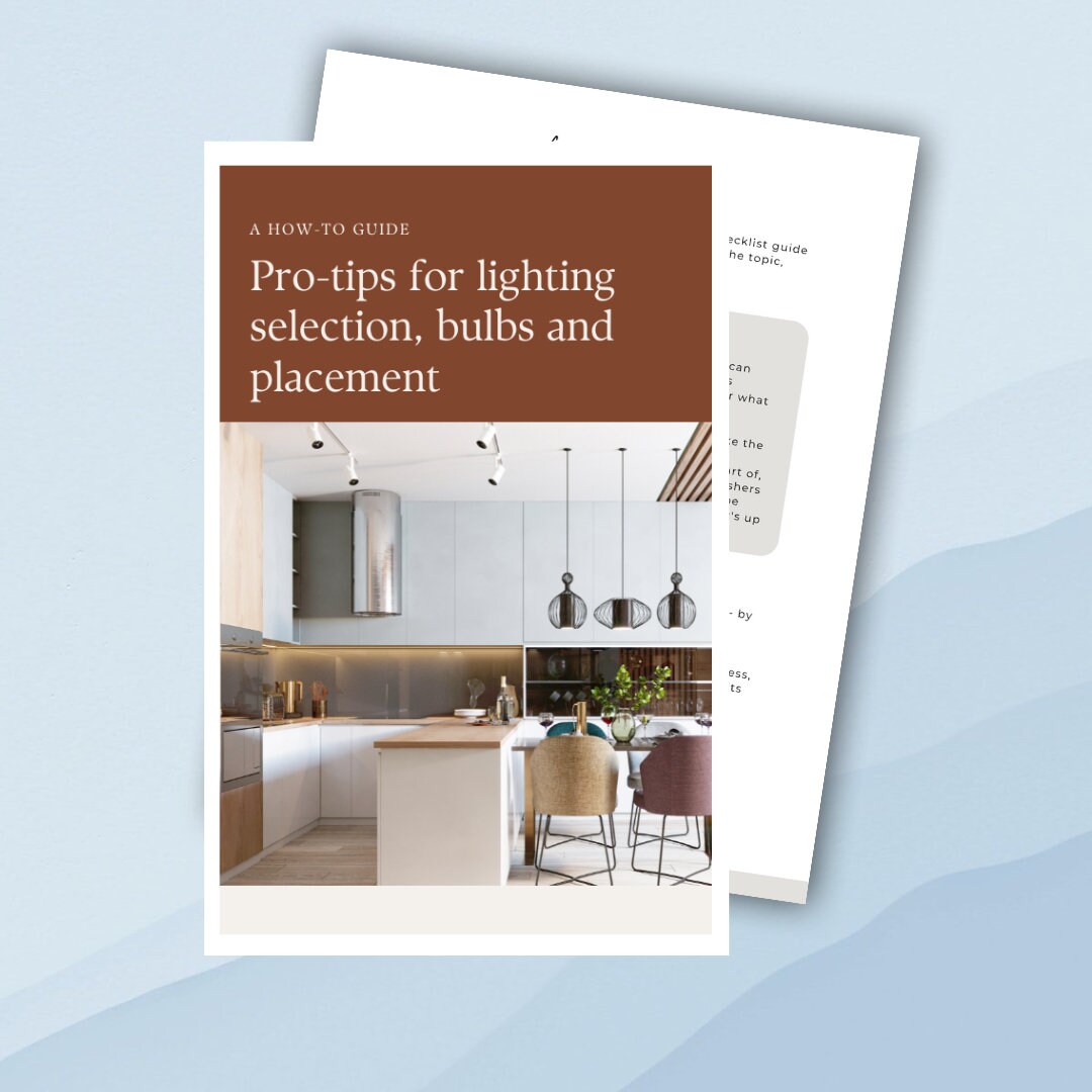 E-workbook Printable Planner: Lighting Temperature, Placement & Sizing ...