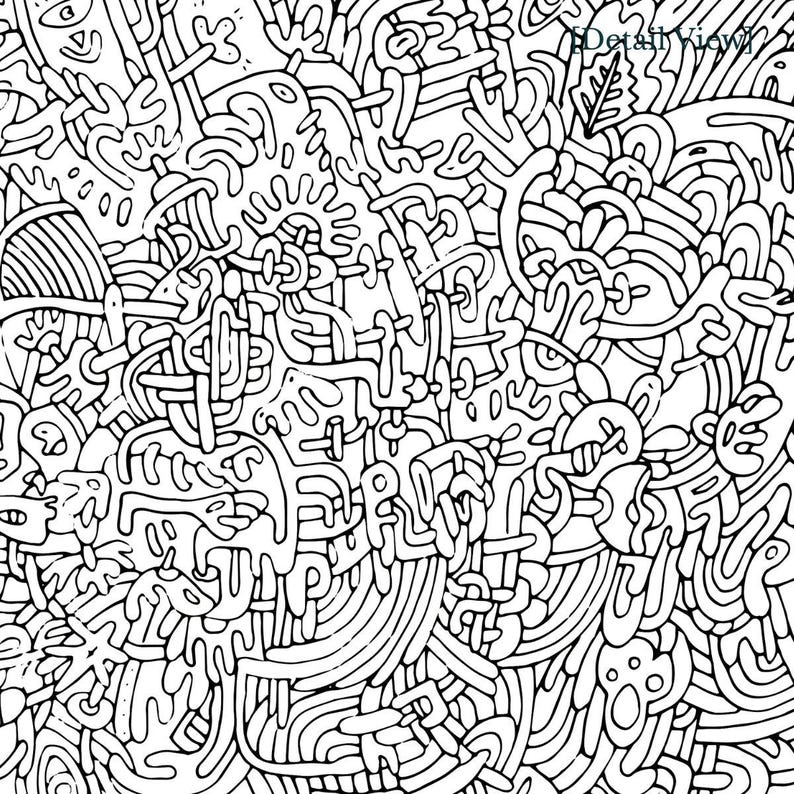 Wandering Pen Doodle Art for Samsung Frame TV (digital Download) - Etsy