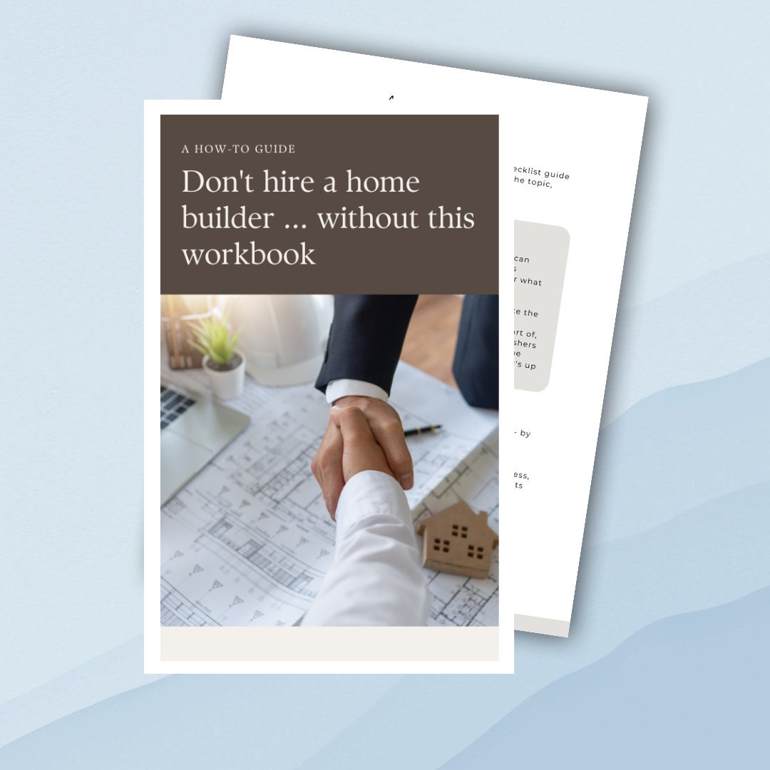 E-workbook Printable Planner: How to Avoid Bad Contractors for Your New ...