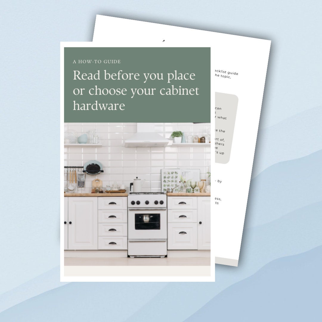 E-workbook Printable Planner: How to Choose Cabinet Hardware Placement ...