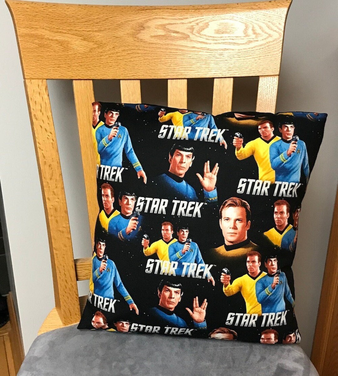 Star Trek - Faces Style - Large 16x16" Accent or Throw Pillow - Etsy