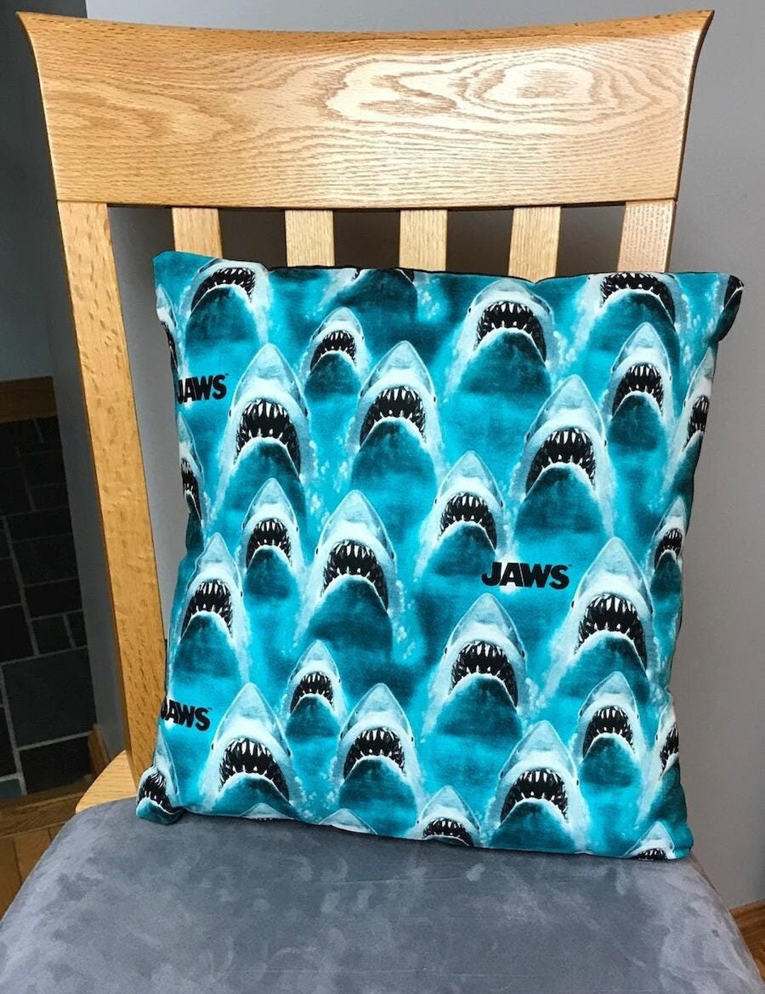 JAWS the Movie - Large 16x16" Accent or Throw Pillow - Etsy