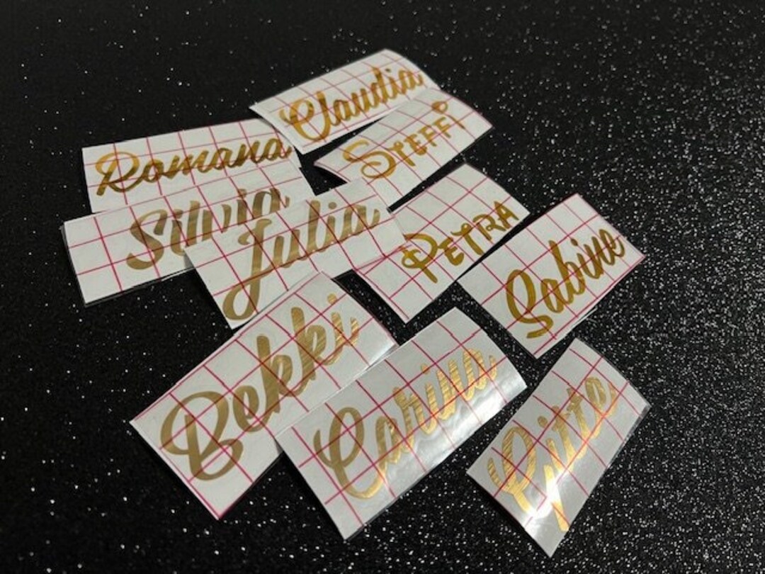 Personalized Name Stickers Stickers Font Personalized Lettering to ...