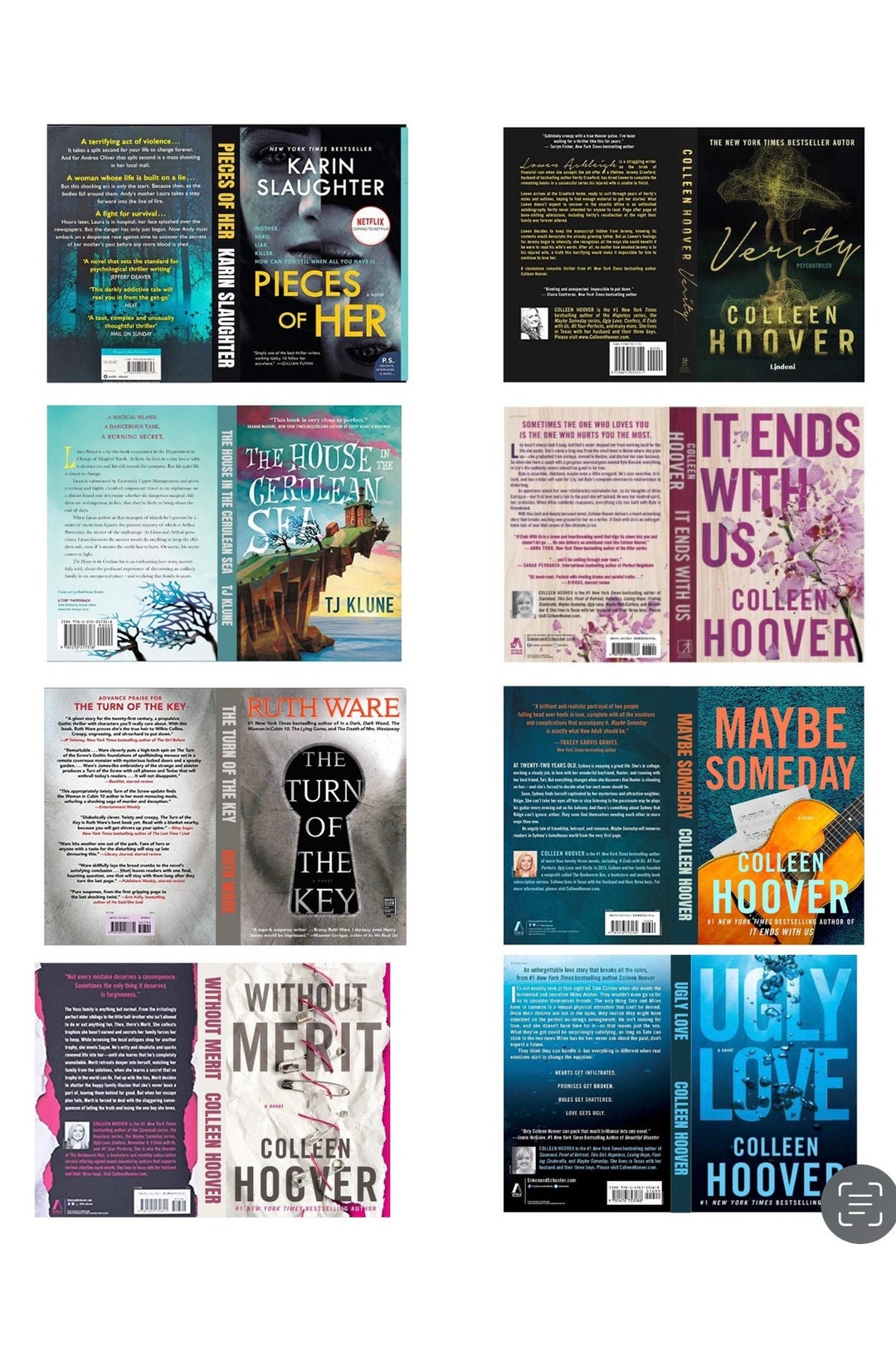 Digital File 8 Mini Book Covers - Etsy