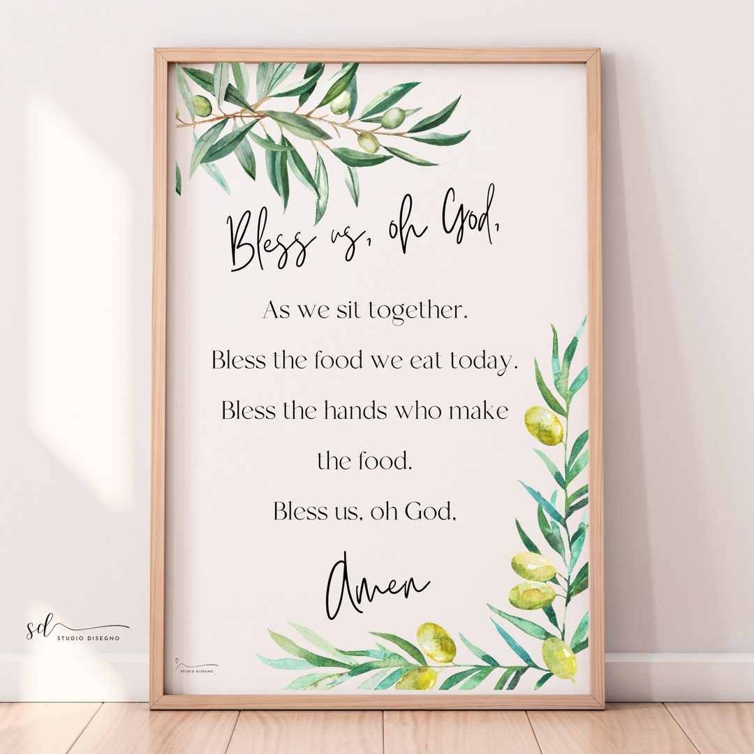 Bless Us, Grace Before Meals, Prayer Before Eating, Catholic Prayer ...