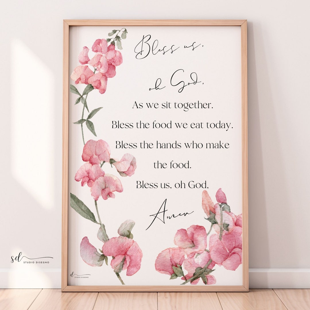 Grace Before Meals, Prayer Before Eating, Catholic Prayer, Digital ...