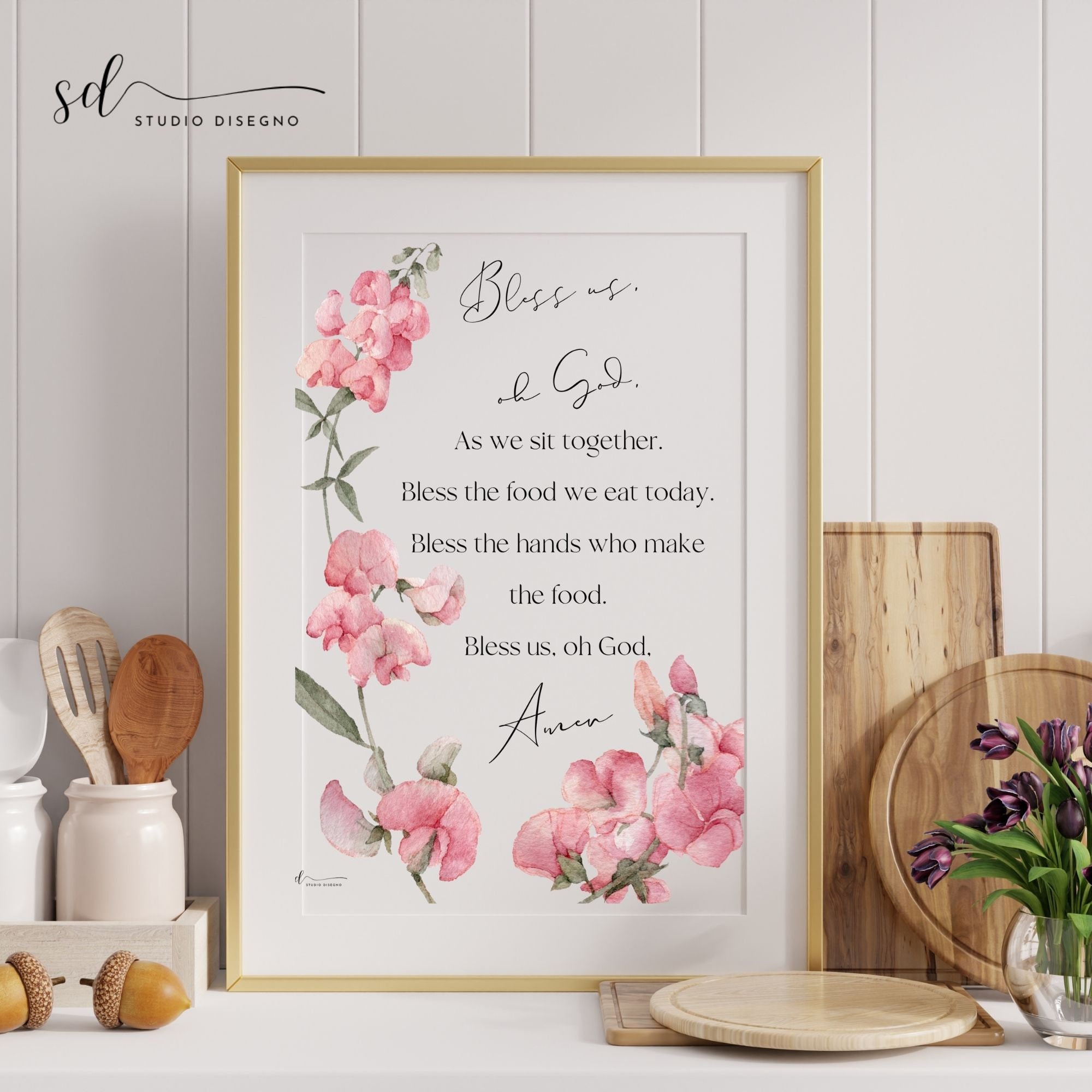 Grace Before Meals, Prayer Before Eating, Catholic Prayer, Digital ...