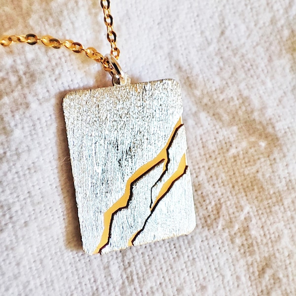 Men Kintsugi Necklace - Etsy