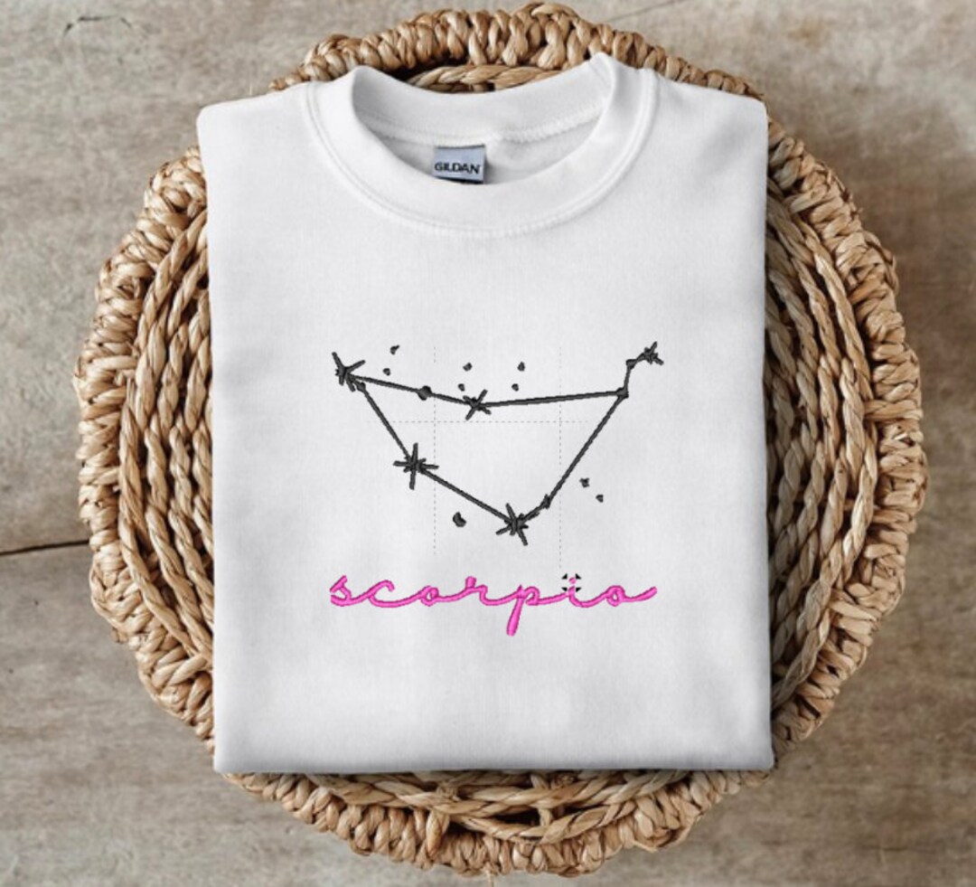 Scorpio Zodiac Sign Constellation Embroidery File Embroidery - Etsy