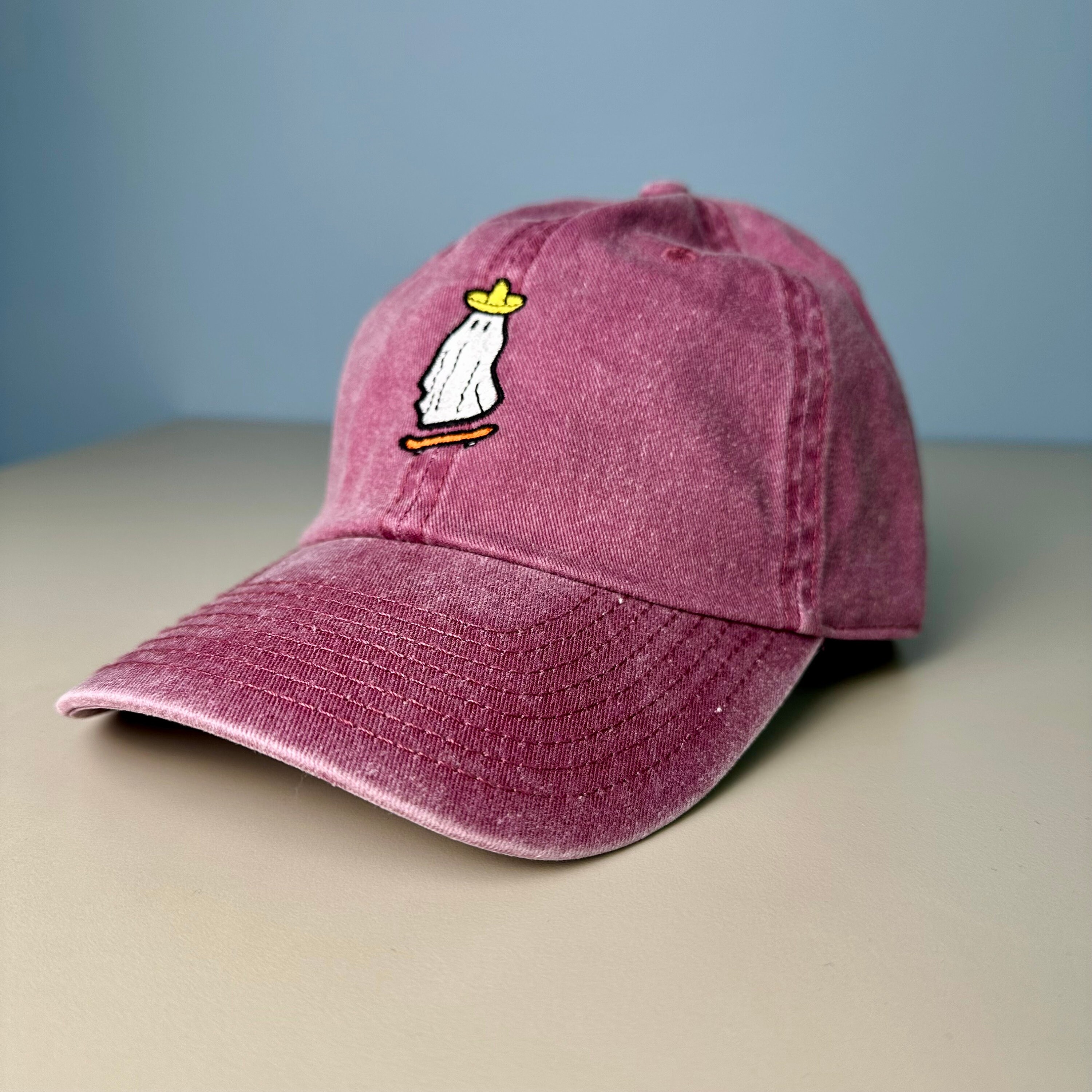 Halloween Ghost Cap Custom Gift Hat Alternative Skater Cap Embroidered ...