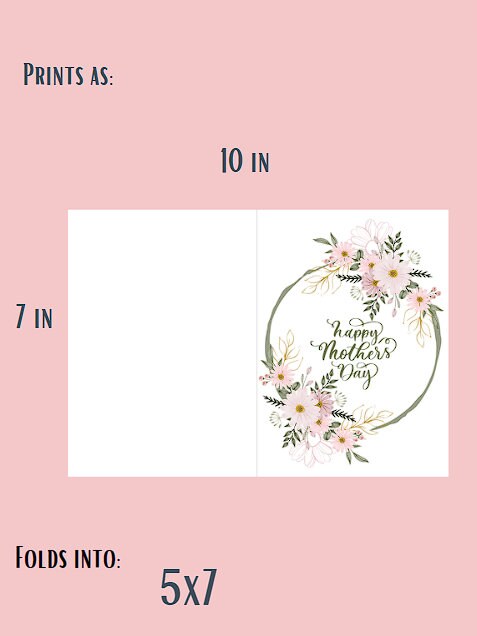 Digital Mother's Day Card, Printable Mother's Day Card, Digital ...