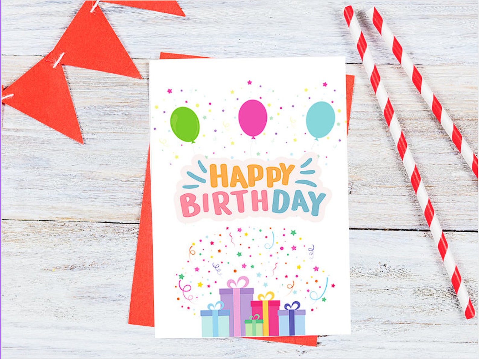 Digital Birthday Card, Printable Birthday Card, Printable Card, Digital ...