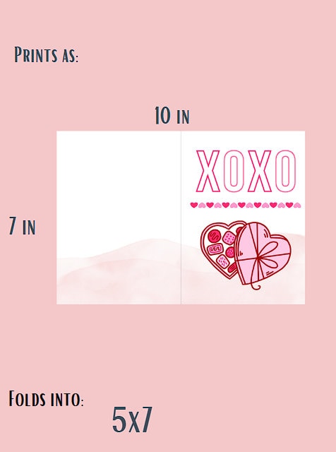 Printable Valentine's Day Card, Valentine's Card, Printable Card ...