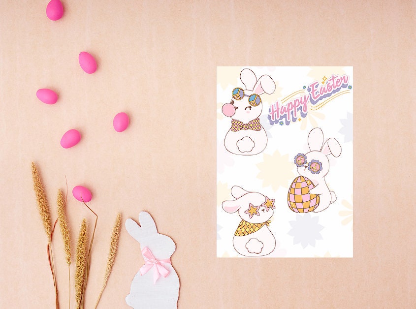 Digital Printable Easter Card, Printable Card, Digital Card, Digital ...