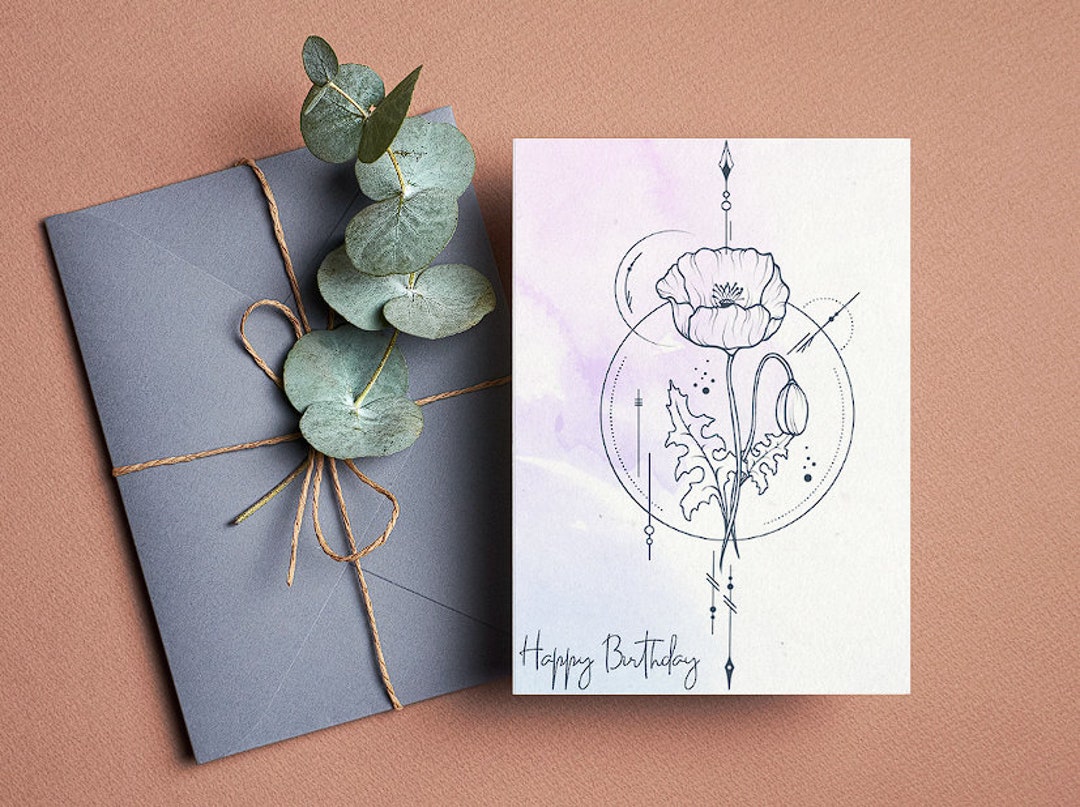 Digital Birthday Card, Printable Birthday Card, Printable Card, Digital ...