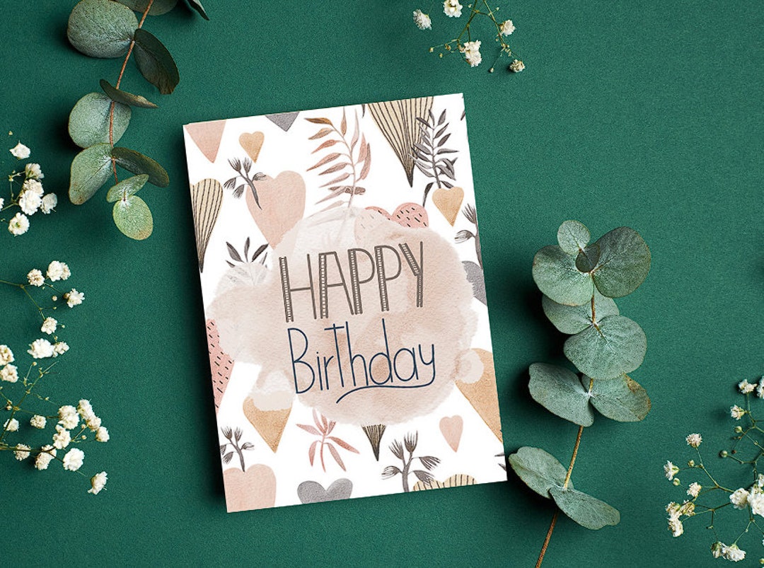 Digital Birthday Card, Printable Birthday Card, Printable Card, Digital ...