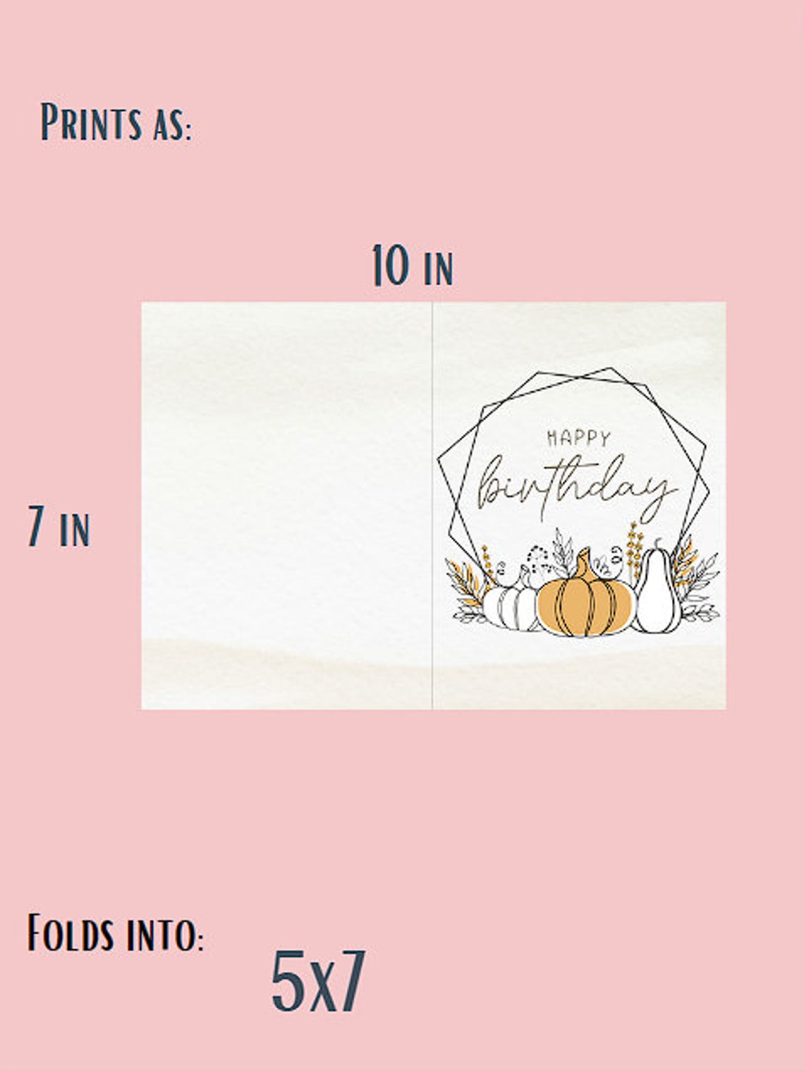 Printable Birthday Card, Floral Card, Printable Card, Printable ...