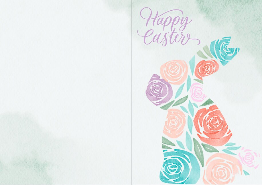 Digital Printable Easter Card, Printable Card, Digital Card, Digital ...
