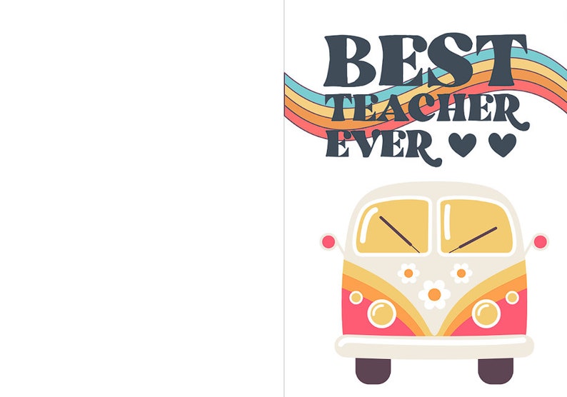 Digital Thank You Card, Printable Thank You, Teacher Appreciation Card ...