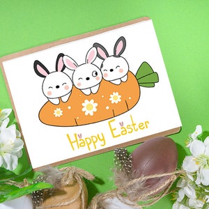 Printable Easter Card, Printable Card, Digital Card, Happy Easter ...